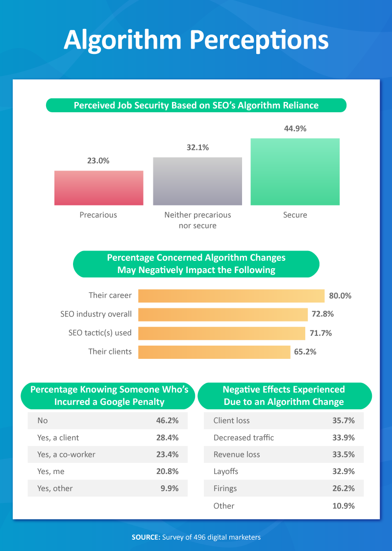 80% of SEO specialists are concerned algorithm changes will affect ...